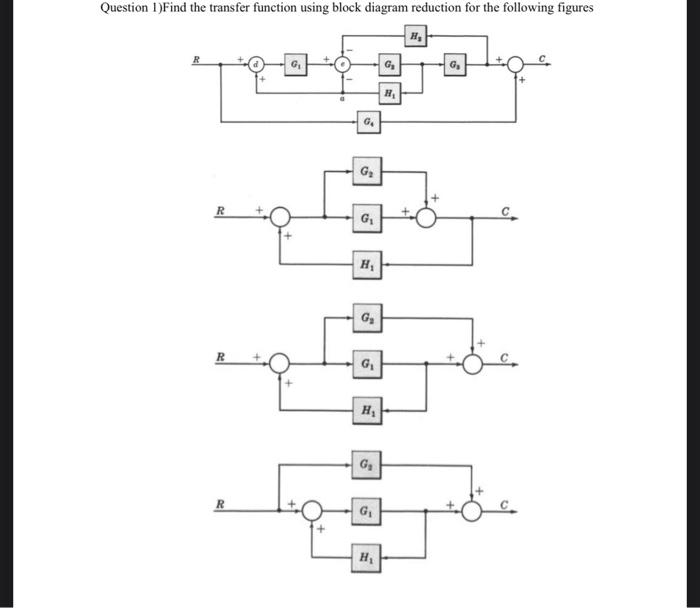 Block Diagram Find Transfer Function With Multiple Inputs An Block Diagram Find Transfer Function With Multiple Inputs An