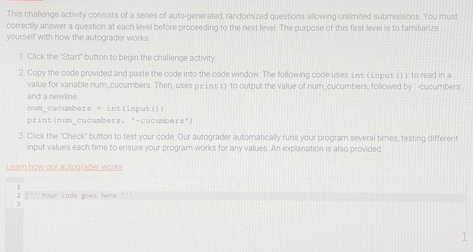 Solved This challenge activity consists of a series of | Chegg.com
