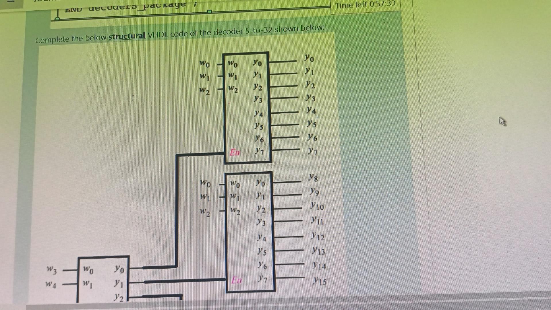 Solved Consider The Vhdl Package Containing The Declaration