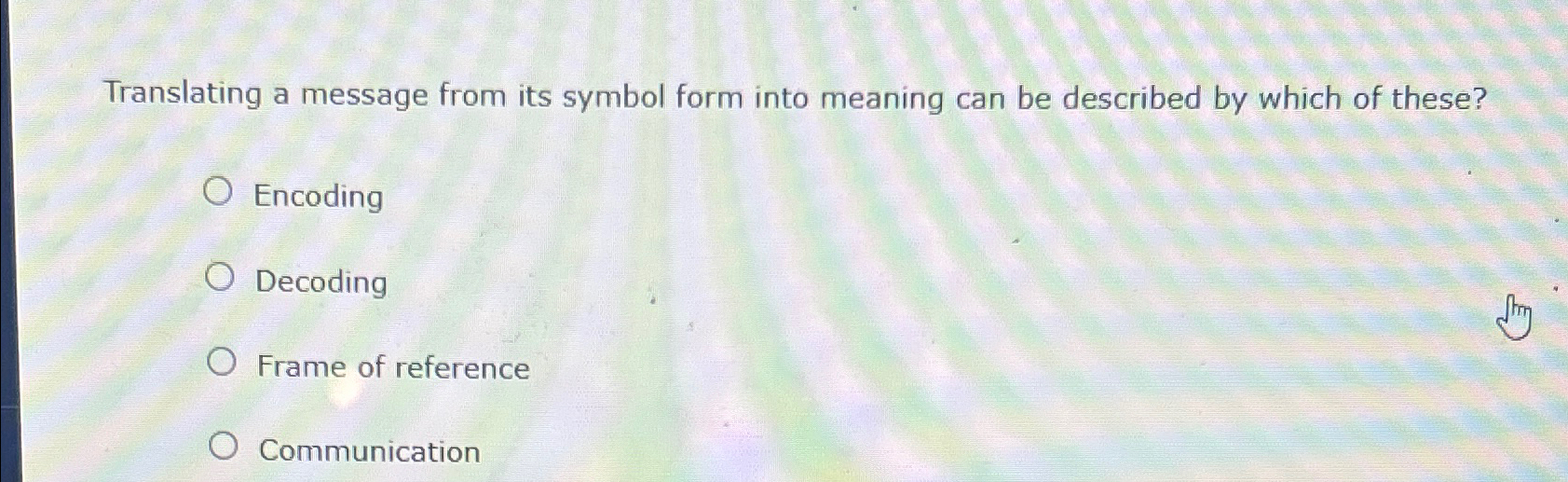 Solved Translating a message from its symbol form into | Chegg.com