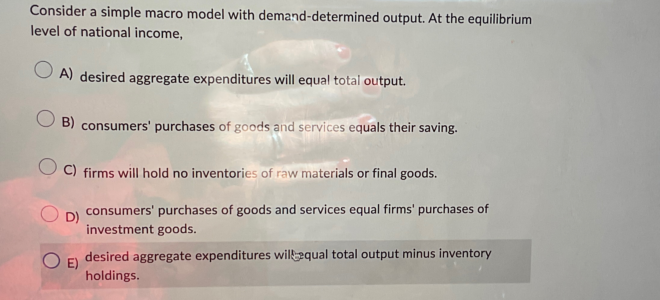Solved Consider a simple macro model with demand-determined | Chegg.com