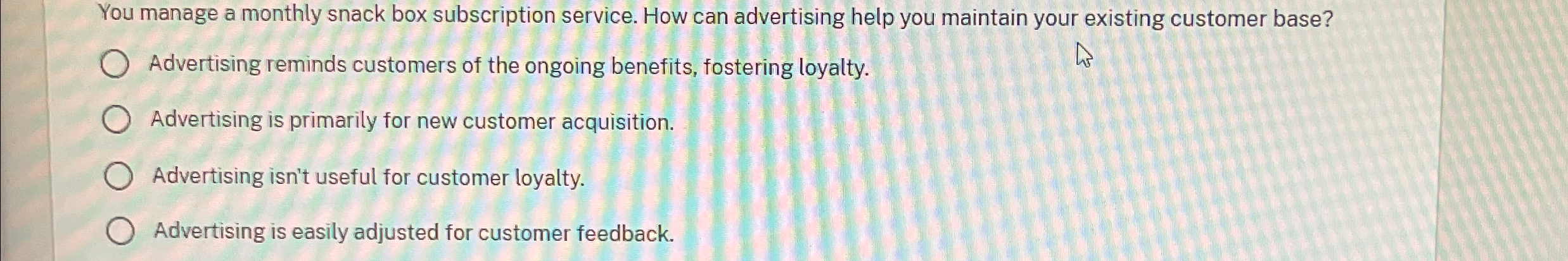 Solved You manage a monthly snack box subscription service. | Chegg.com