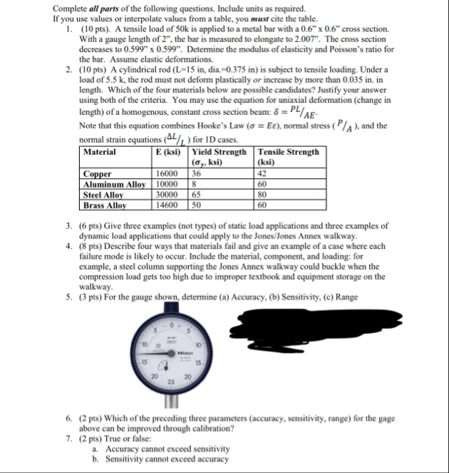 Solved Complete all parts of the following questions. | Chegg.com
