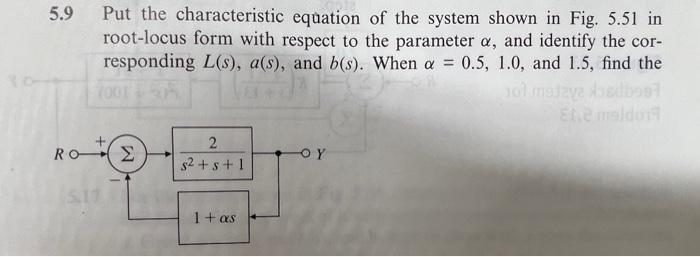5.9 Put the characteristic equation of the system | Chegg.com