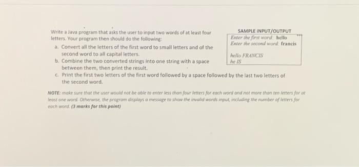 Solved between them, then print the result. c. Print the | Chegg.com