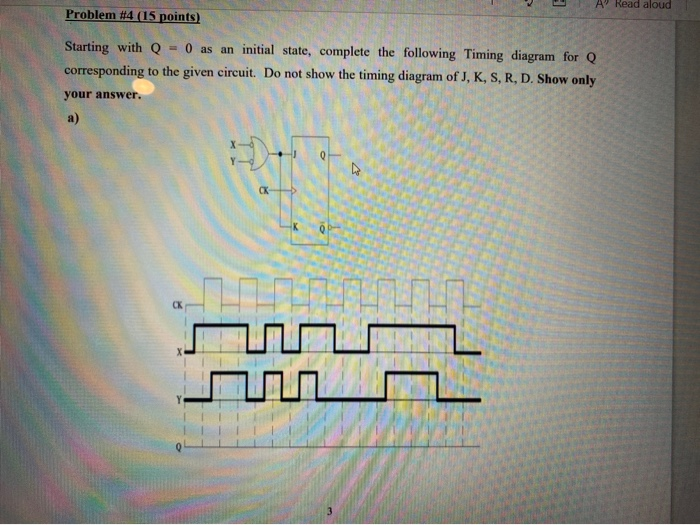 Solved A Read aloud Problem #4 (15 points) Starting with Q = | Chegg.com