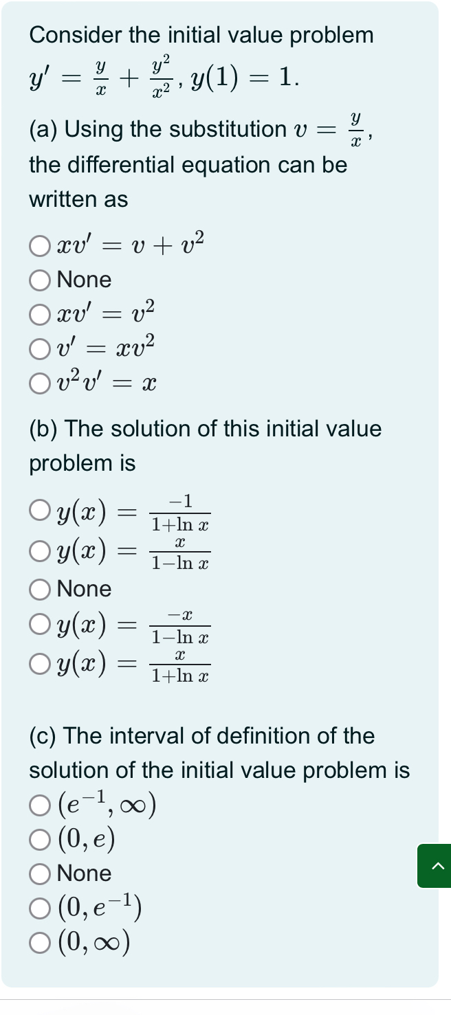 Solved Consider the initial value problem | Chegg.com