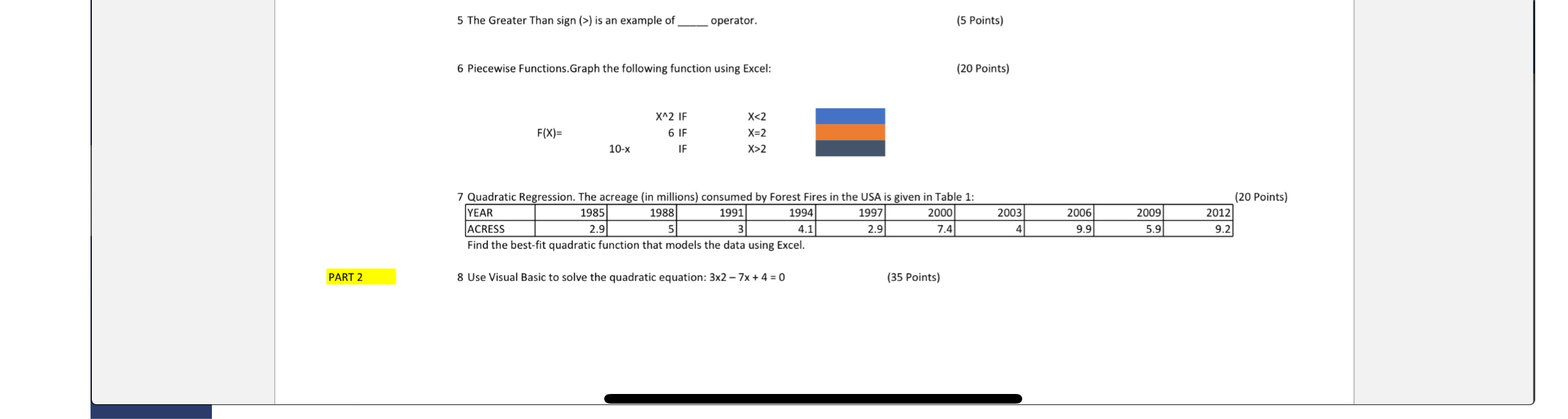 Solved Please solve the last two questions with excel | Chegg.com