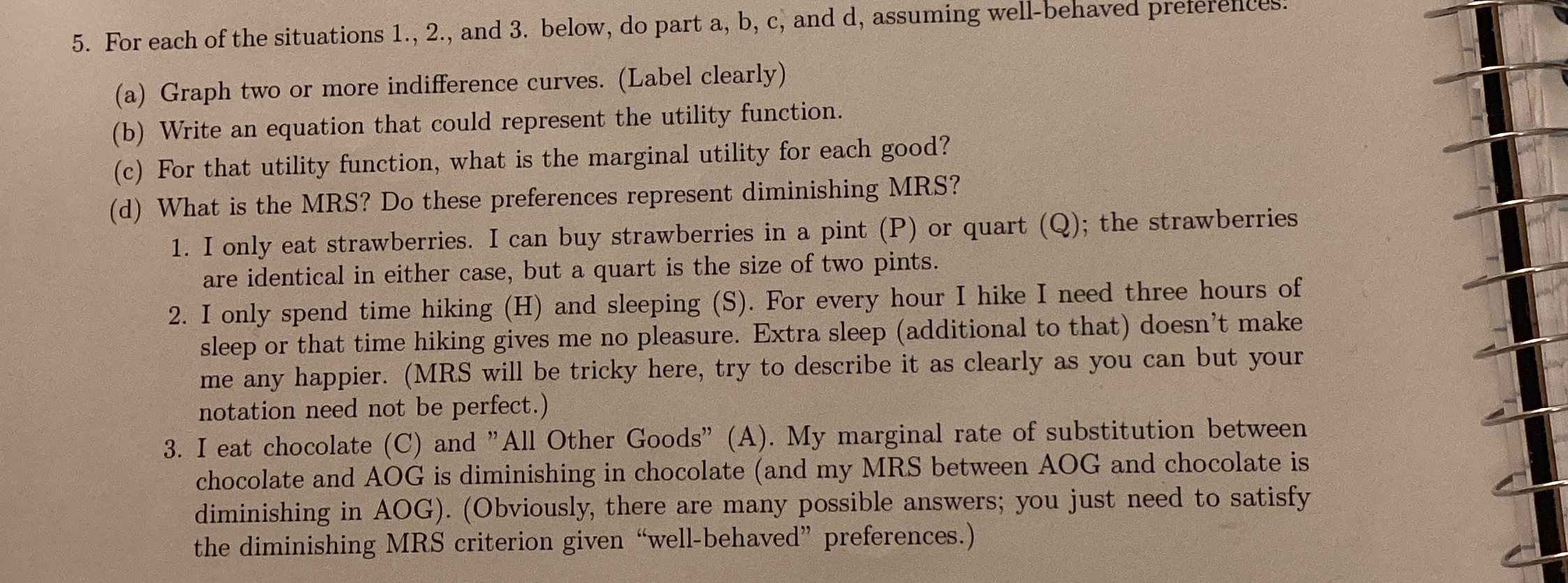Solved For each of the situations 1., 2., ﻿and 3. ﻿below, do | Chegg.com