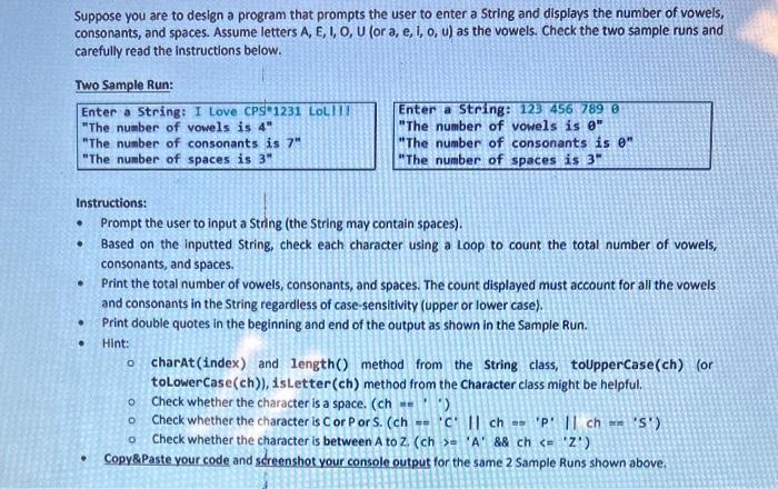 Solved Suppose you are to design a program that prompts the | Chegg.com