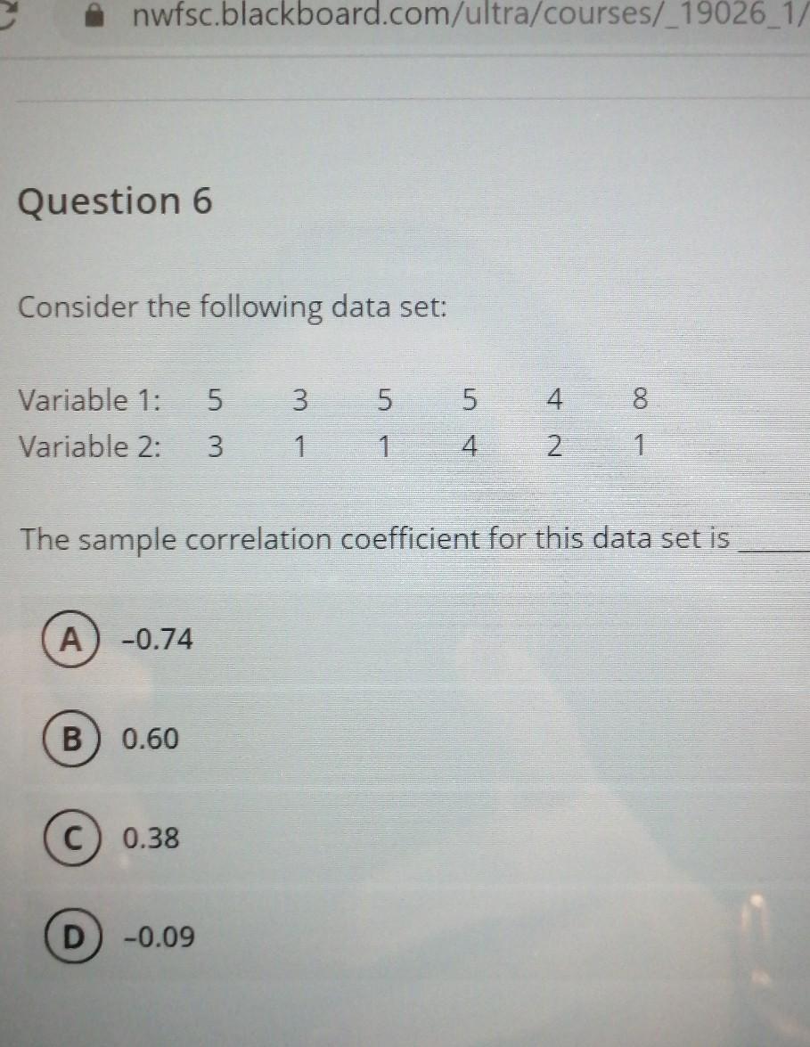 Solved nwfsc.blackboard.com/ultra/courses/_19026_1/ Question | Chegg.com