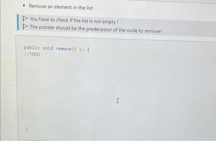 Solved - Printing all element in the list public void | Chegg.com