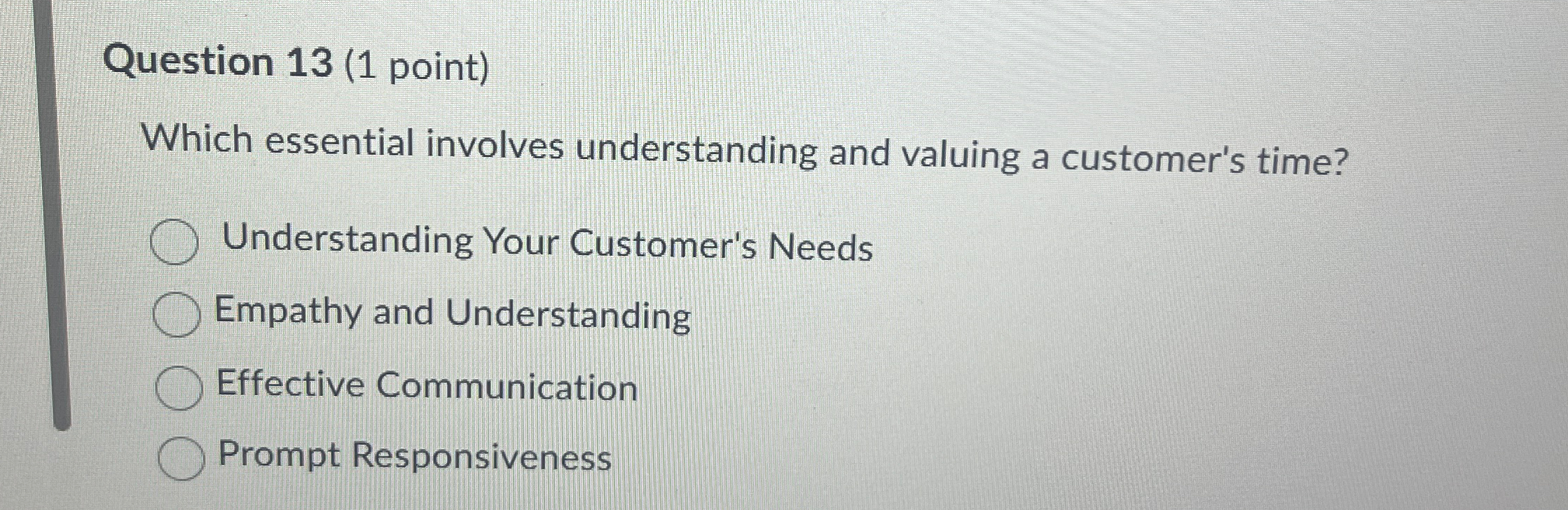 Solved Question 13 (1 ﻿point)Which essential involves | Chegg.com