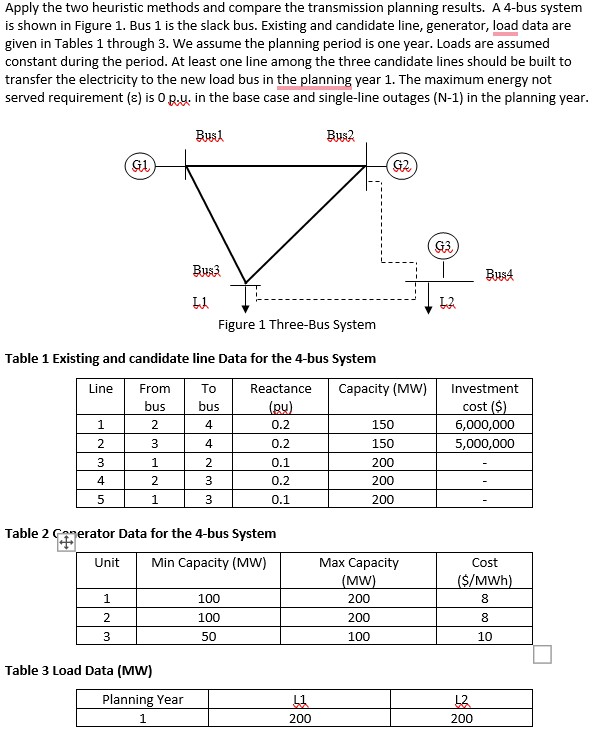 Solved Apply the two heuristic methods and compare the | Chegg.com