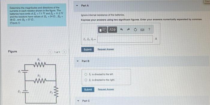 [solved] Determine The Magnitudes And Directions Of The Cu