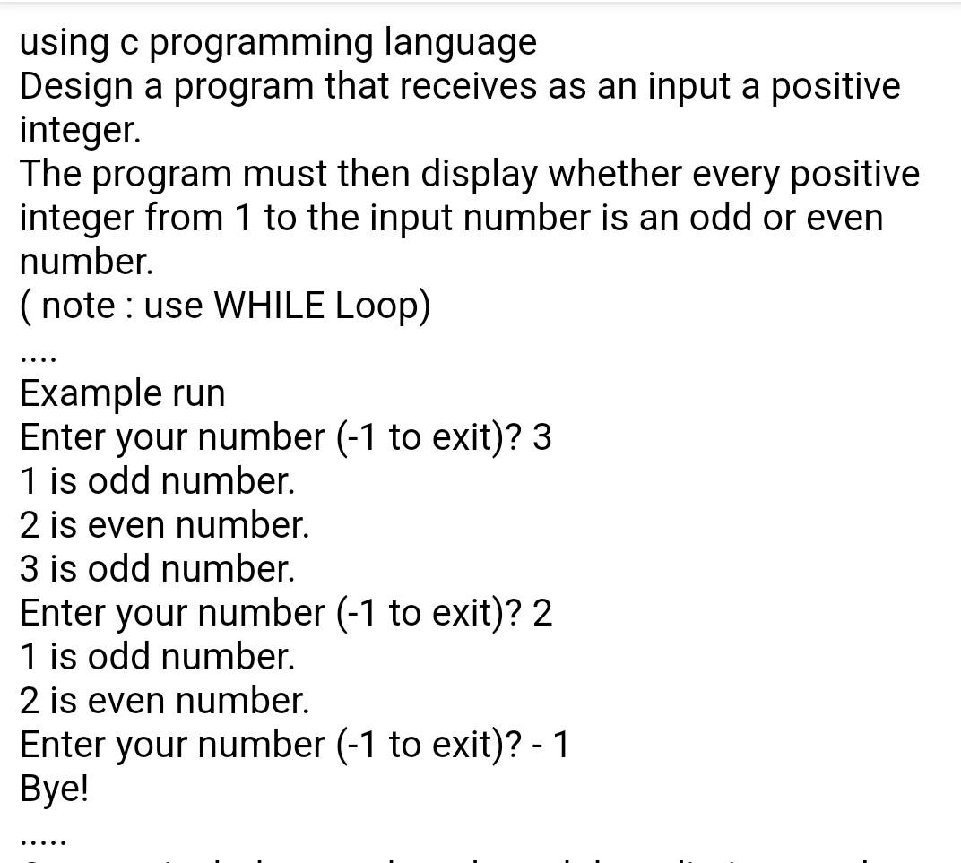 Solved using c programming language Design a program that | Chegg.com