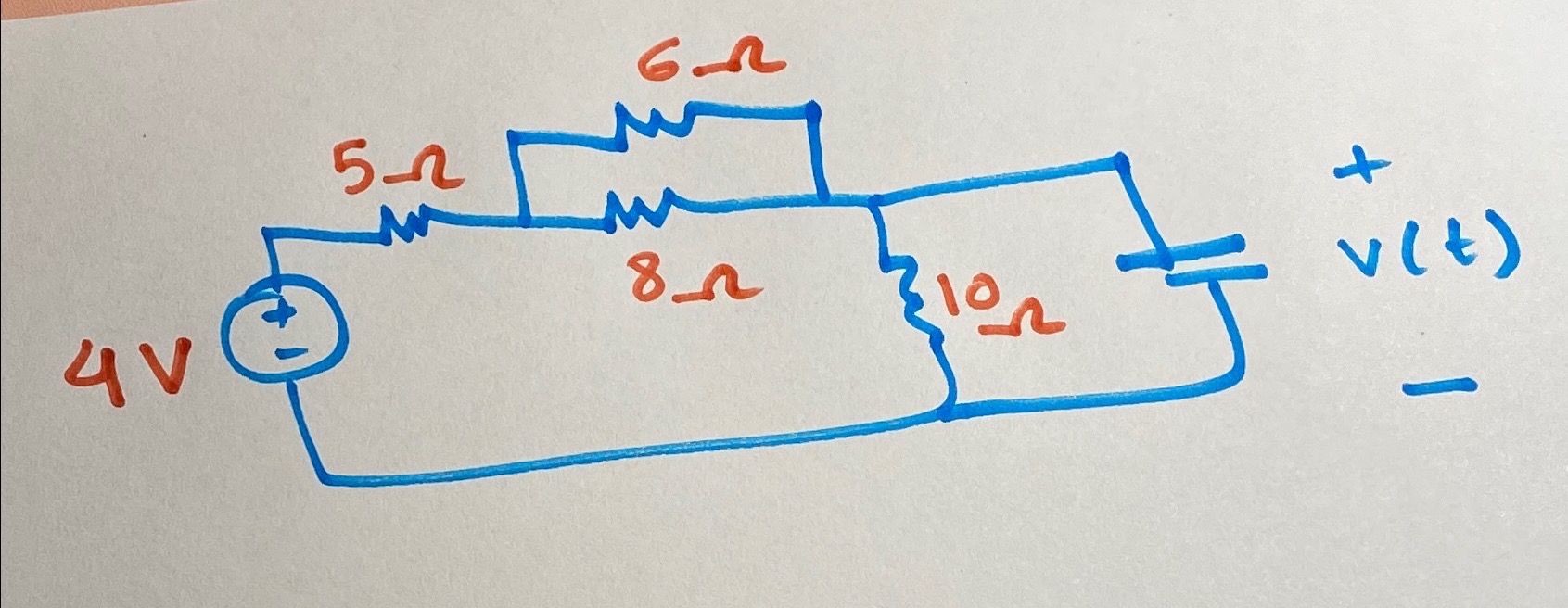 Solved Find v(t) ﻿and i for all the time. First order | Chegg.com