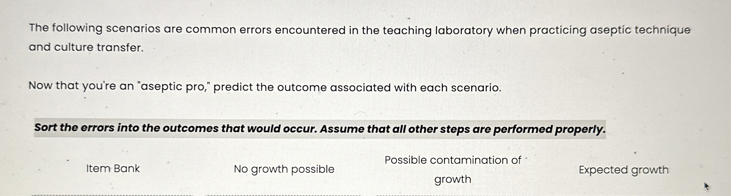 Solved The following scenarios are common errors encountered | Chegg.com