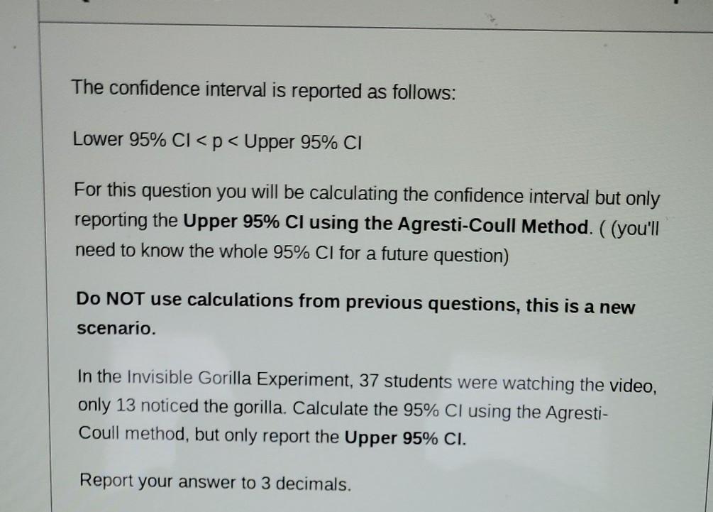 Solved Question 5 0/5 pts The Invisible Gorilla experiment | Chegg.com