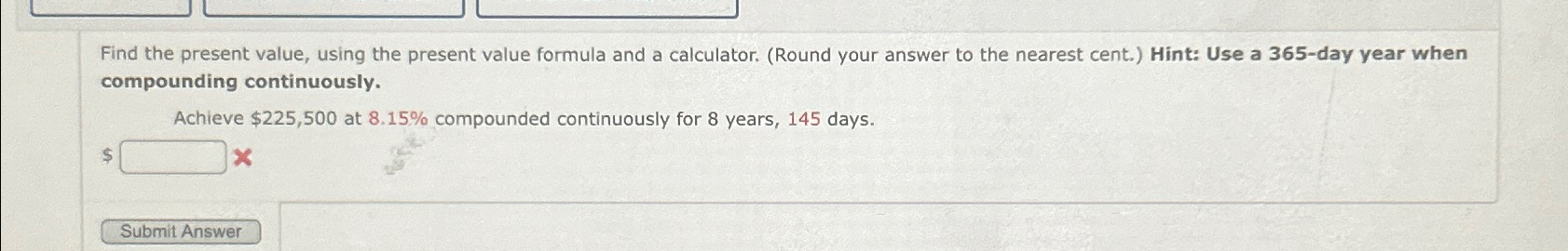 Solved Find the present value, using the present value | Chegg.com