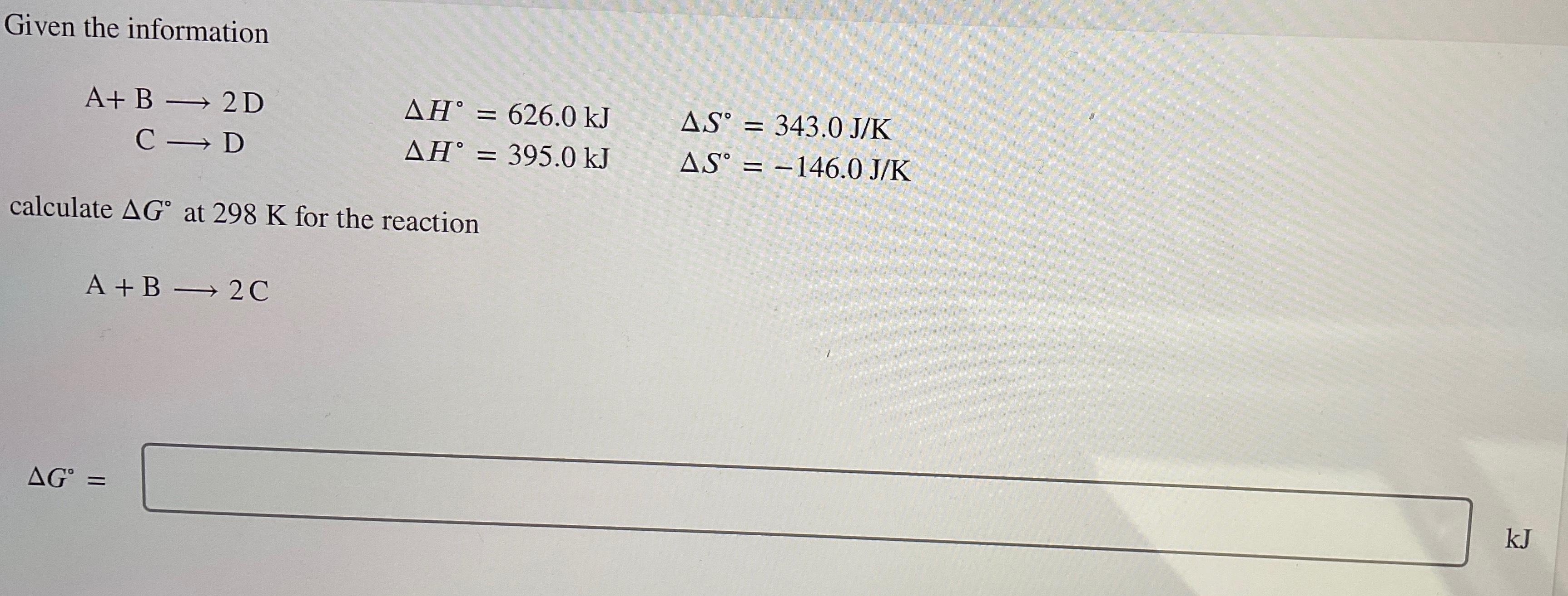 Solved Given the | Chegg.com