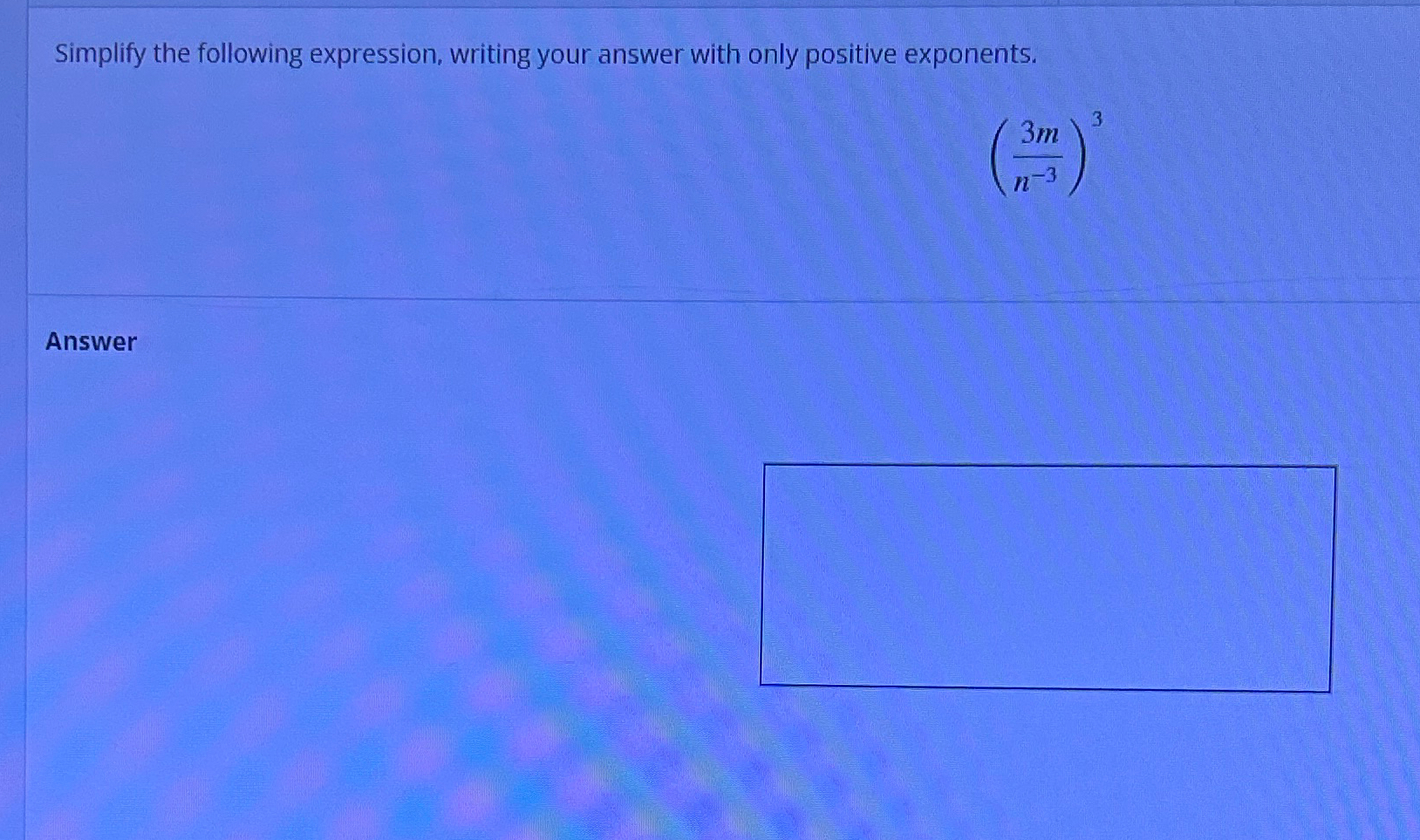 Solved Simplify the following expression, writing your | Chegg.com