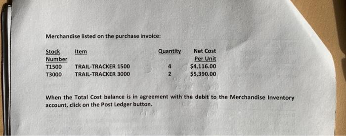 Solved December 6 A shipment of Trail-Tracker Snowmobiles | Chegg.com