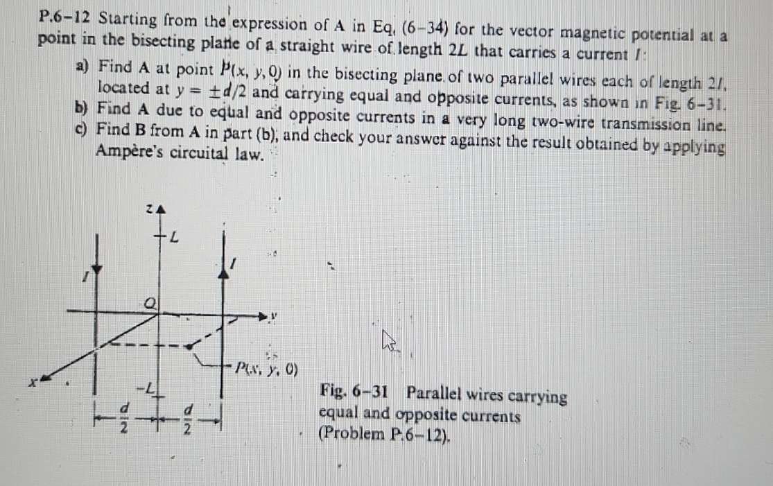 Solved P.6-12 ﻿Starting from the expression of A in | Chegg.com