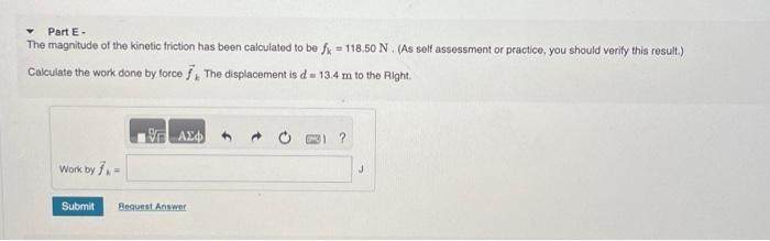 Solved Part F - Calculate the Total work done by all the | Chegg.com