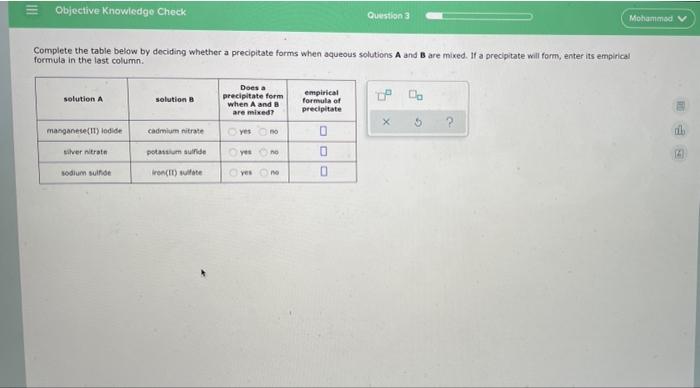 Solved Objective Knowledge Check Question 3 Mohammad v | Chegg.com Solved Objective Knowledge Check Question 3 Mohammad v | Chegg.com
