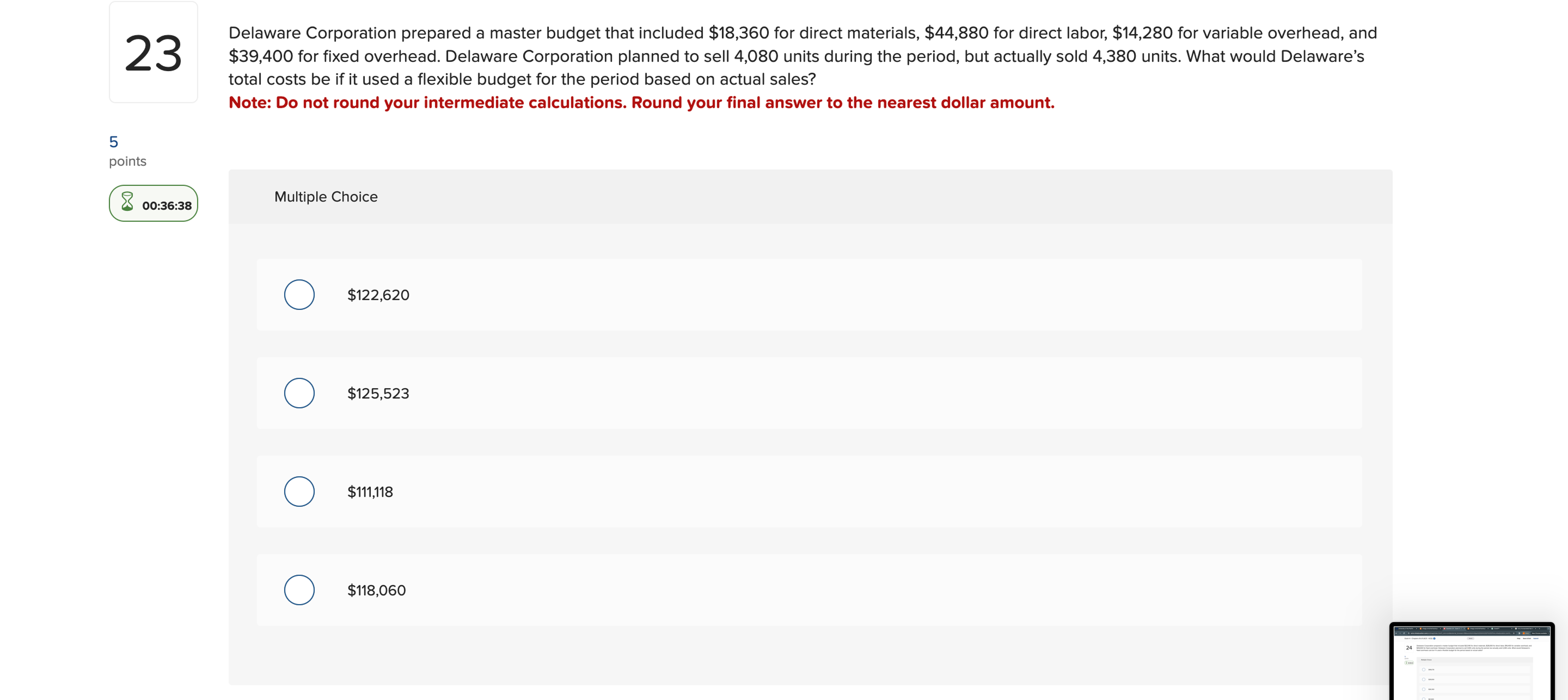 Solved Delaware Corporation prepared a master budget that | Chegg.com