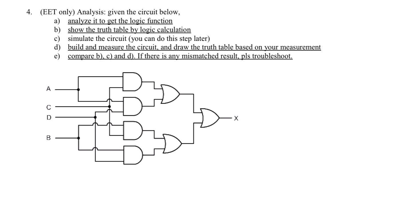 Solved (EET only) ﻿Analysis: given the circuit below,a) | Chegg.com