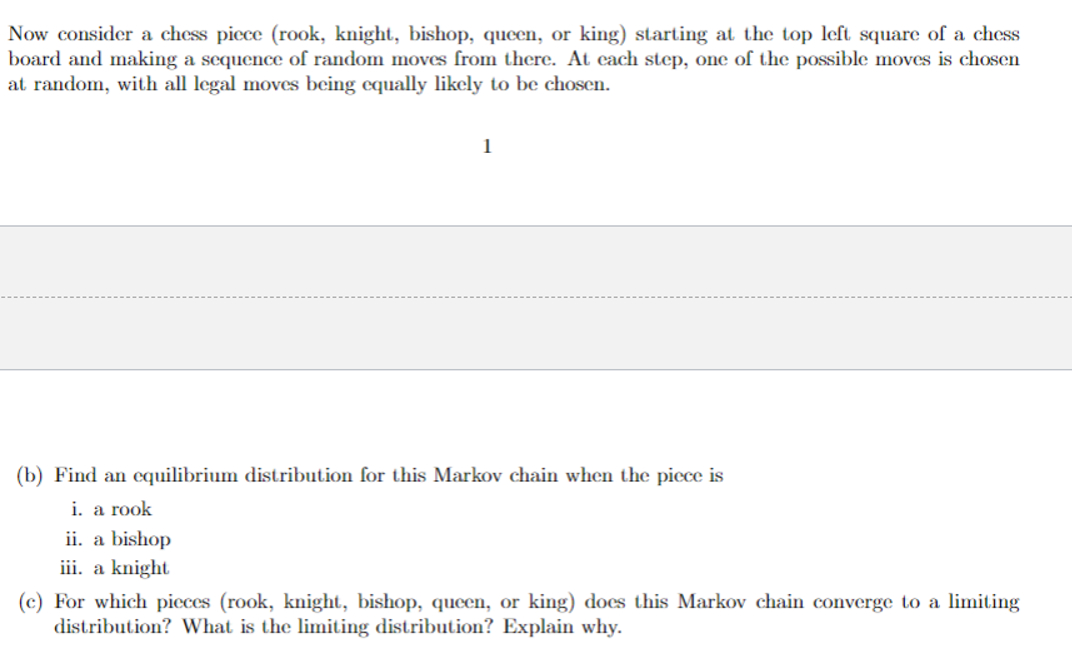 Solved Consider the following Markov chain. There is a | Chegg.com
