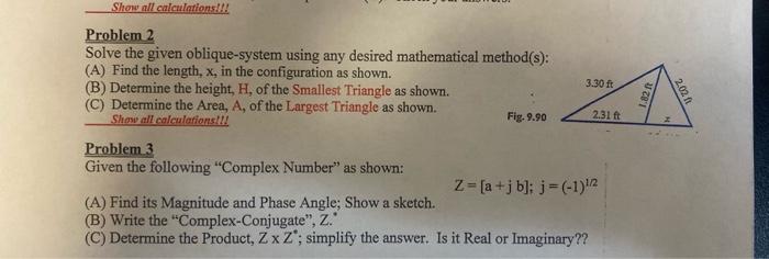 Solved Problem 2 Solve the given oblique-system using any | Chegg.com