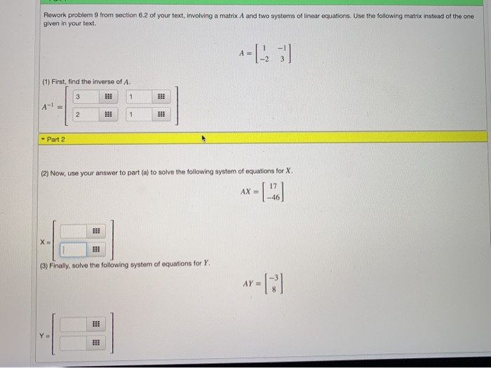 Solved Rework problem 9 from section 6.2 of your text, | Chegg.com