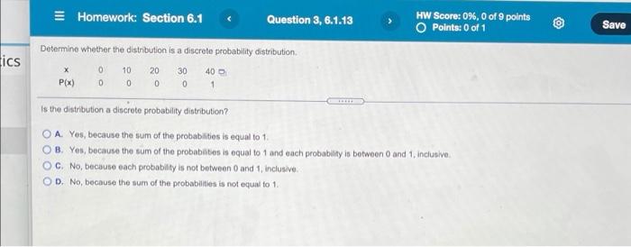 Solved Homework Section 6 1 Question 1 6 1 9 Hw Score 0