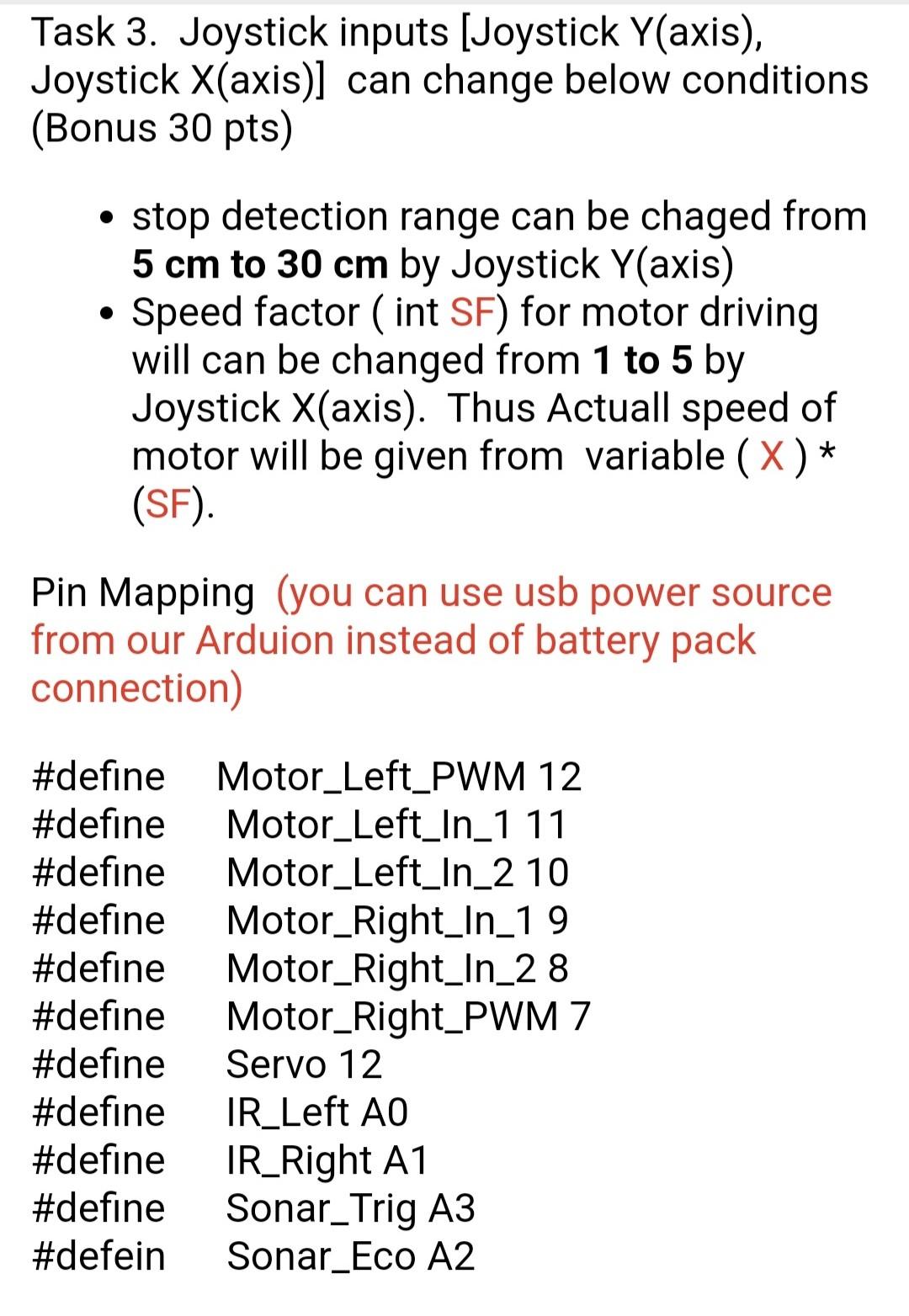 Task 3. Joystick inputs [Joystick Y(axis), Joystick | Chegg.com