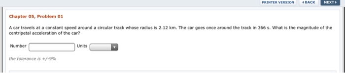 Solved PRINTER VERSION 4 BACK NEXT Chapter 05, Problem 01 A | Chegg.com