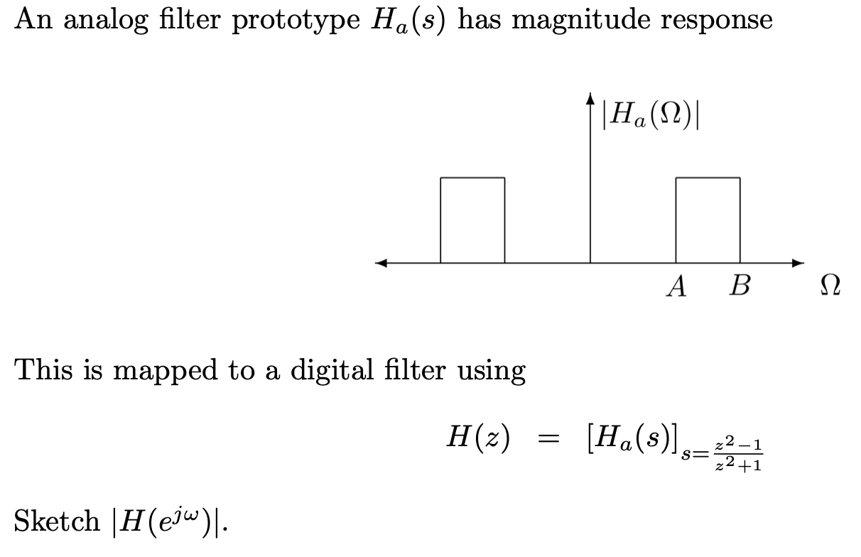 This is mapped to a digital filter | Chegg.com