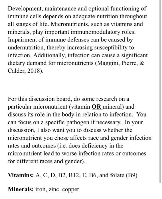 Solved Development, maintenance and optional functioning of | Chegg.com