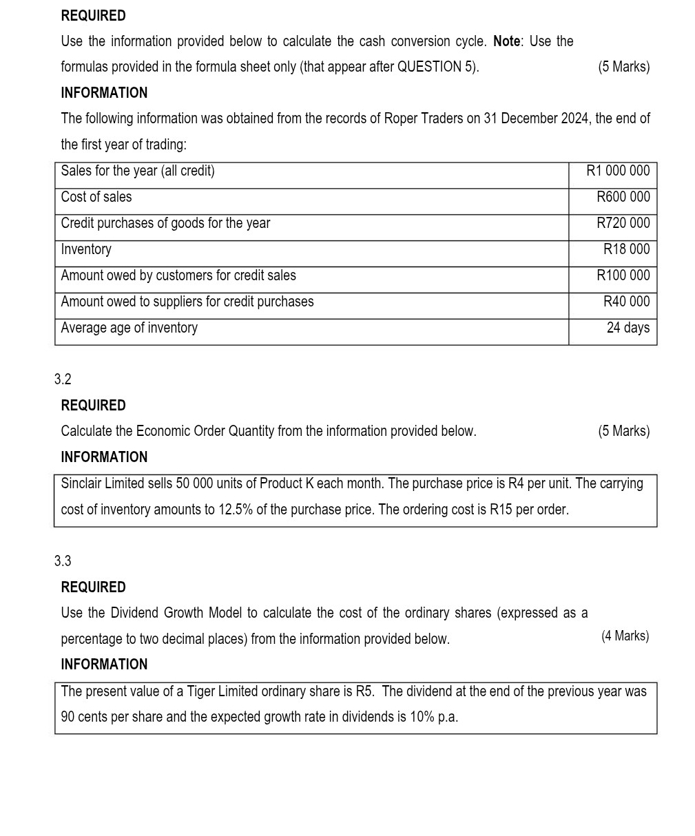 Solved REQUIREDUse the information provided below to | Chegg.com