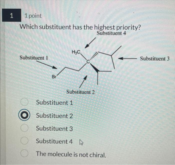 Solved Which substituent has the highest priority? | Chegg.com