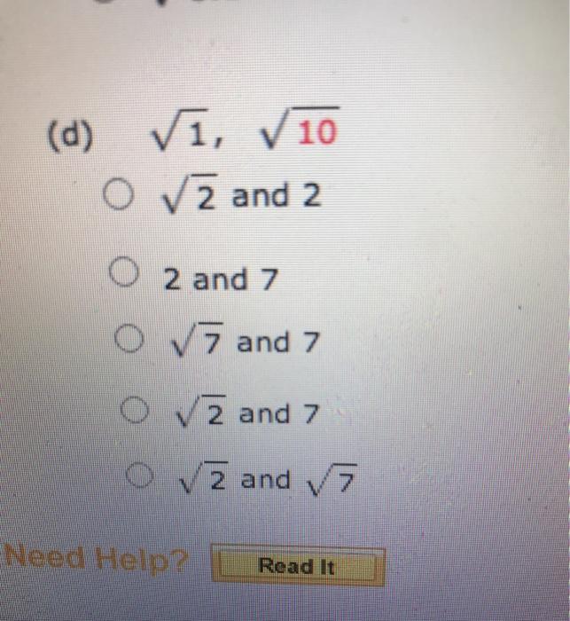 Solved Find two Irrational numbers between each pair of real | Chegg.com