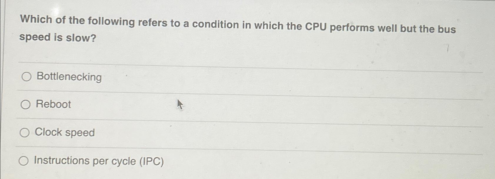 Solved Which of the following refers to a condition in which | Chegg.com