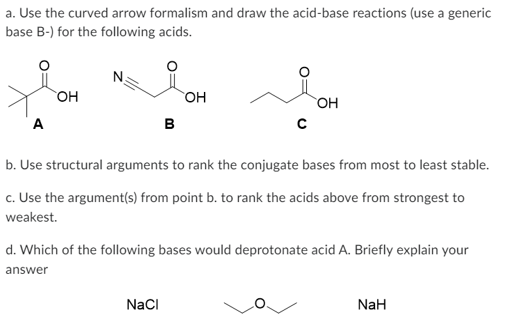 Solved a. ﻿Use the curved arrow formalism and draw the | Chegg.com