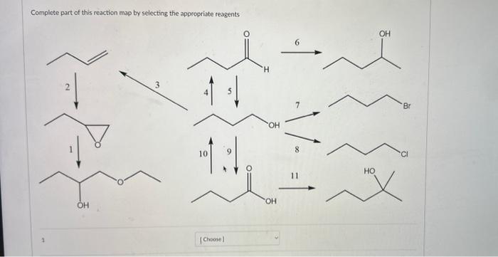 Solved Complete part of this reaction map by selecting the | Chegg.com