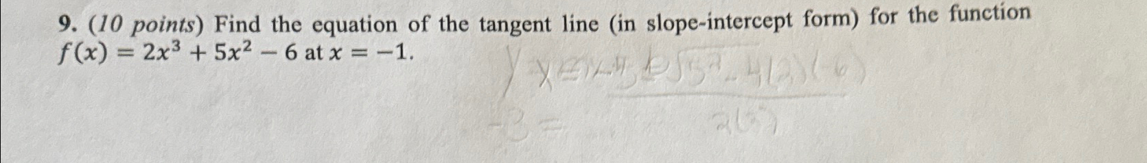 Solved (10 ﻿points) ﻿Find the equation of the tangent line | Chegg.com