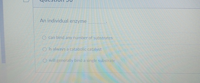 Solved An individual enzymecan bind any number of | Chegg.com