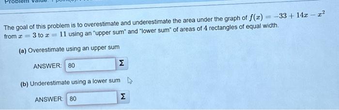 Solved Pro The goal of this problem is to overestimate and | Chegg.com