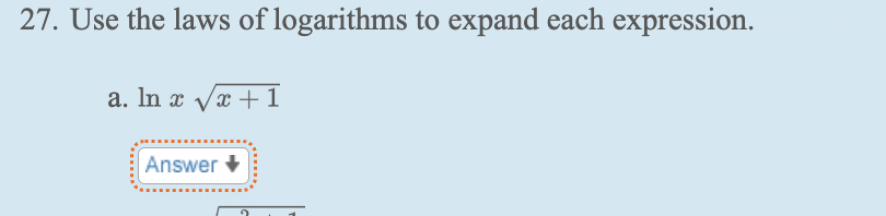 Solved Use the laws of logarithms to expand each | Chegg.com